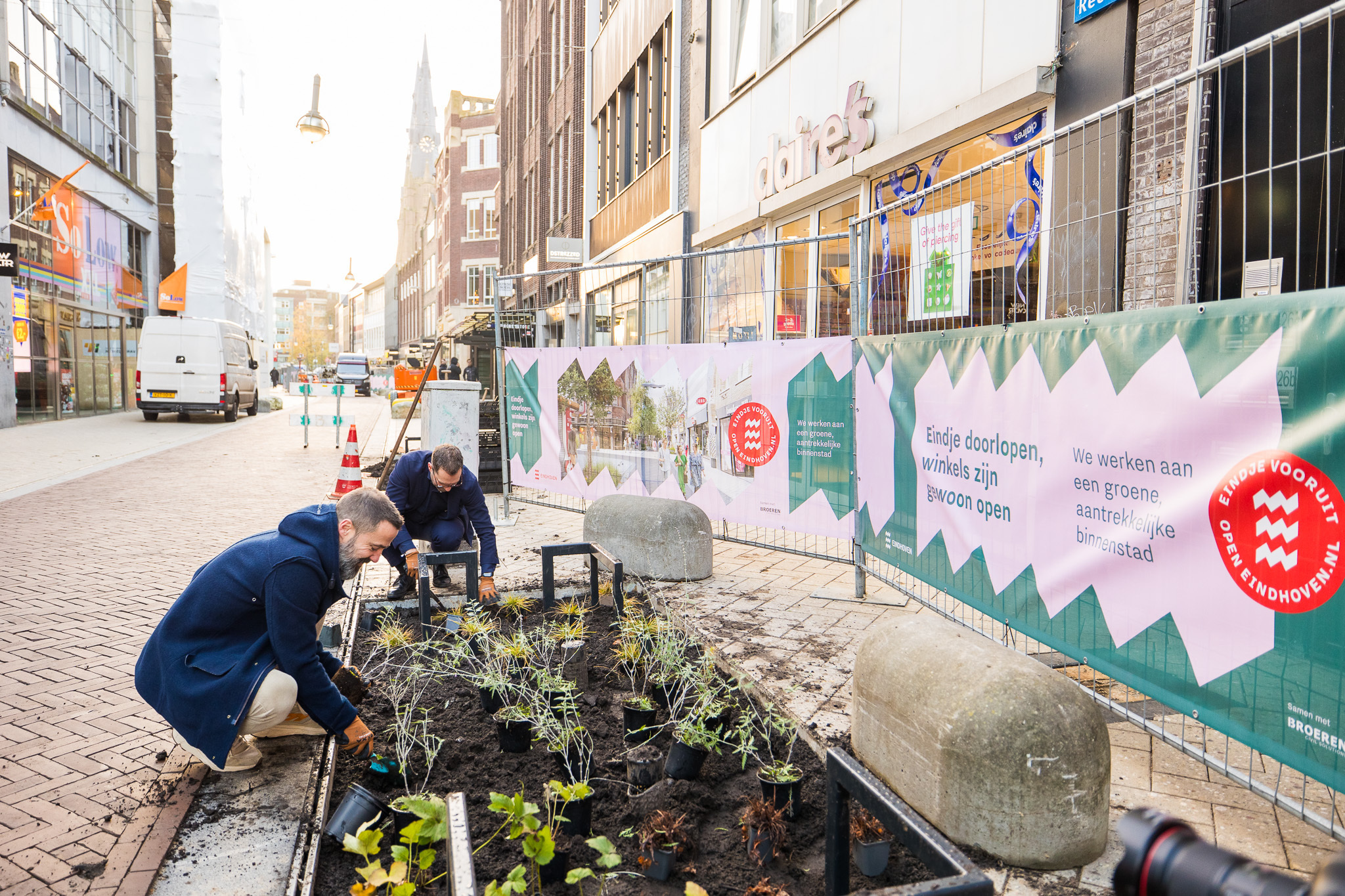 Eerste nieuwe groen zichtbaar in winkelgebied binnenstad | OpenEindhoven